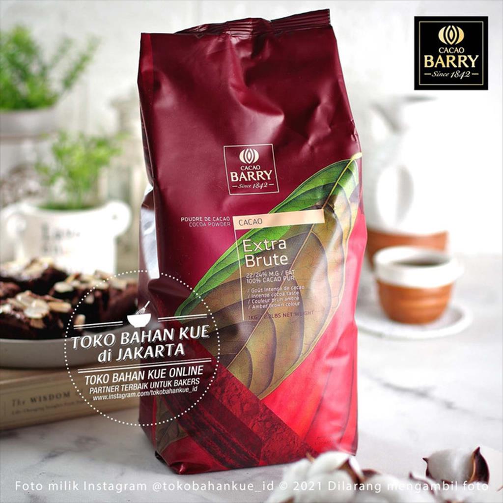 Jual Cacao Barry - Extra Brute 1kg Pack ASLI Pure Cocoa Powder Cokelat ...