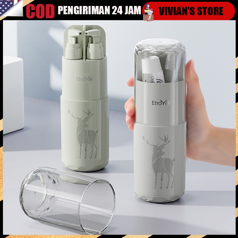 Jual Travel toiletries kit bening tempat sabun cair sikat gigi odol ...