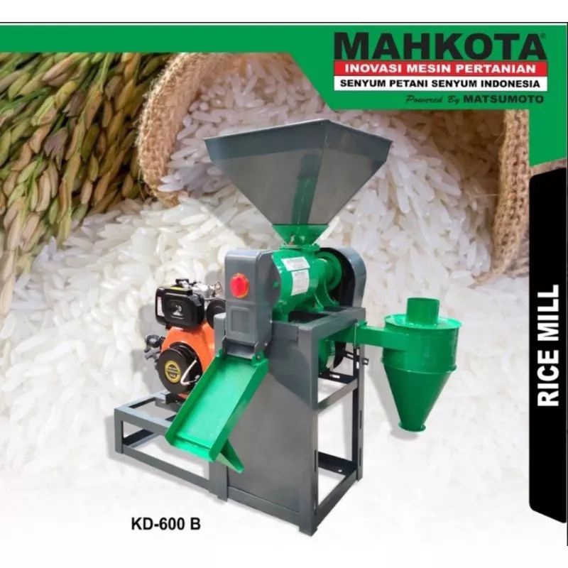 Jual Mesin Giling Padi Rice Mill KD 600 B Mahkota | Shopee Indonesia