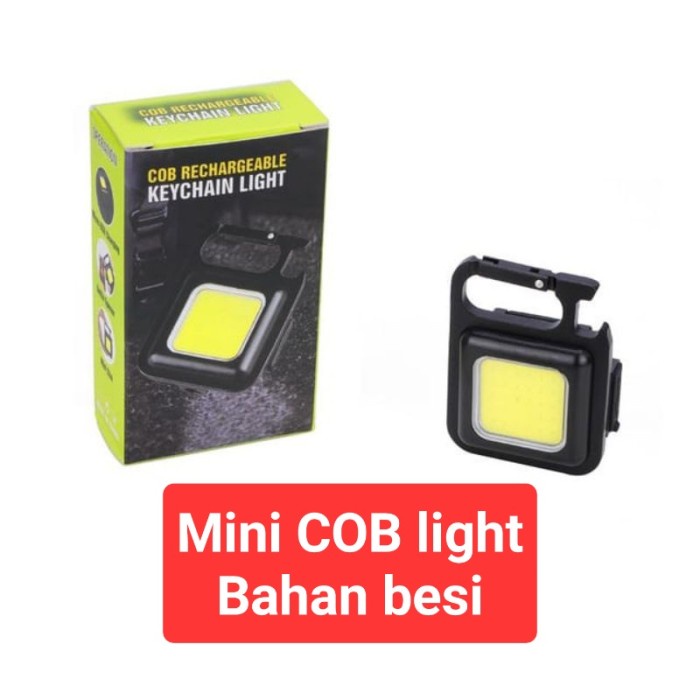 Jual Mini COB keychain light rechargeable lampu led gantungan kunci ...
