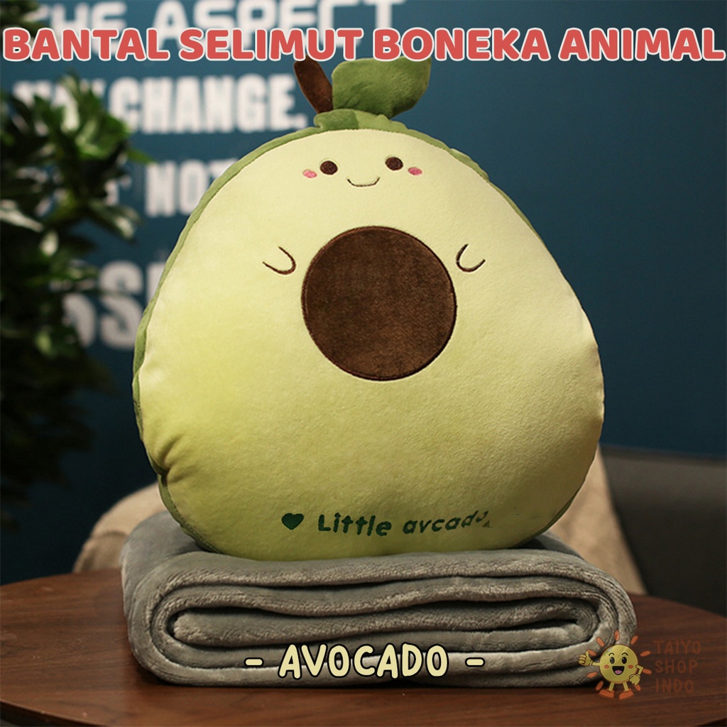Jual TAIYO Boneka Balmut 2 in 1 Bantal Selimut Karakter Animal Buah ...