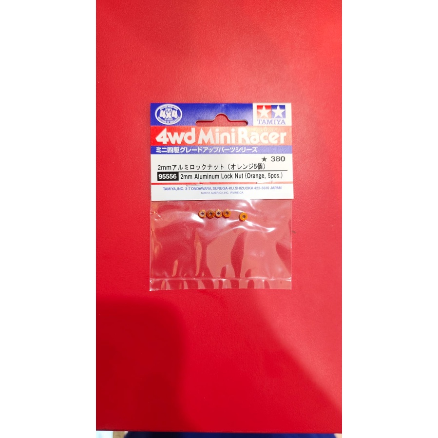 Jual Tamiya 95556 2mm Aluminum Lock Nut ( Orange, 5pcs ) | Shopee Indonesia