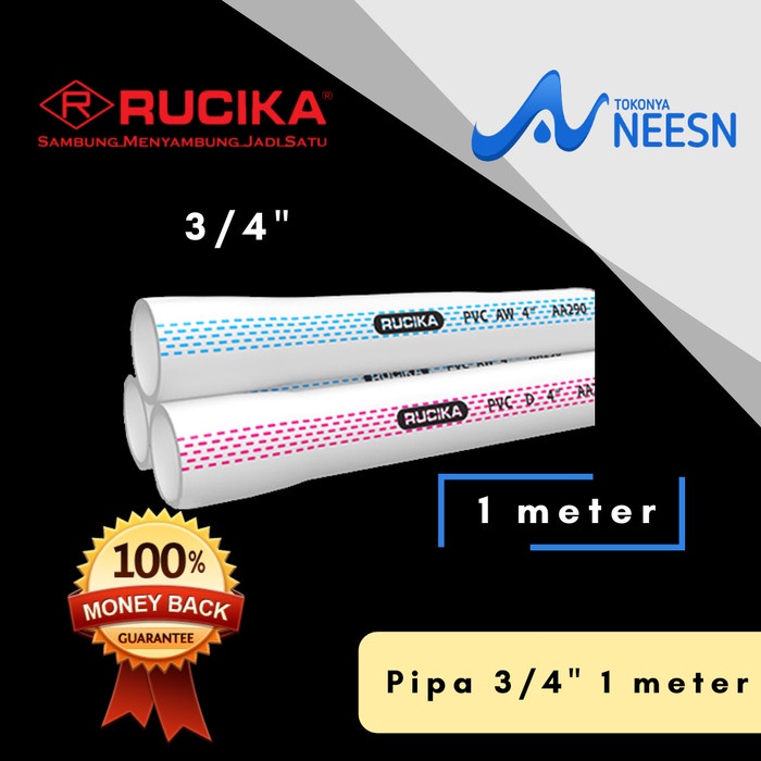 Jual Pipa PVC 3/4" Wavin AW paralon Pralon 3/4 inch (1 meter) | Shopee ...