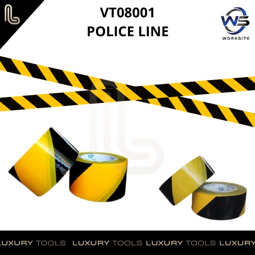 Jual Garis Pembatas Kuning Hitam / Police line 2" x 300m / Police line ...