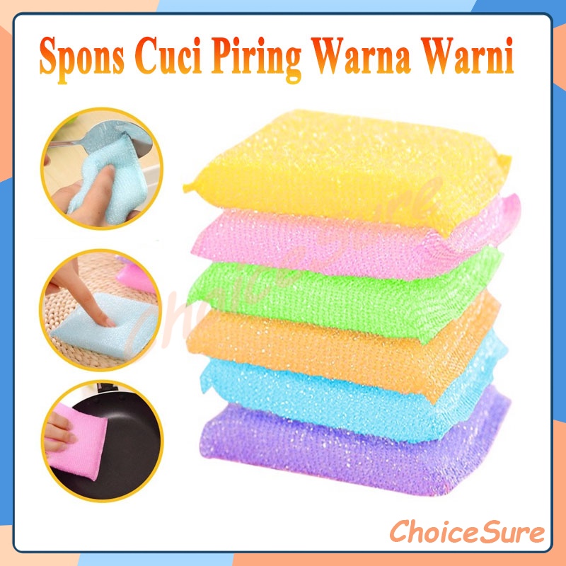 Jual Spons Cuci Piring Warna Warni / Spon Busa Dishwashing Sponge ...