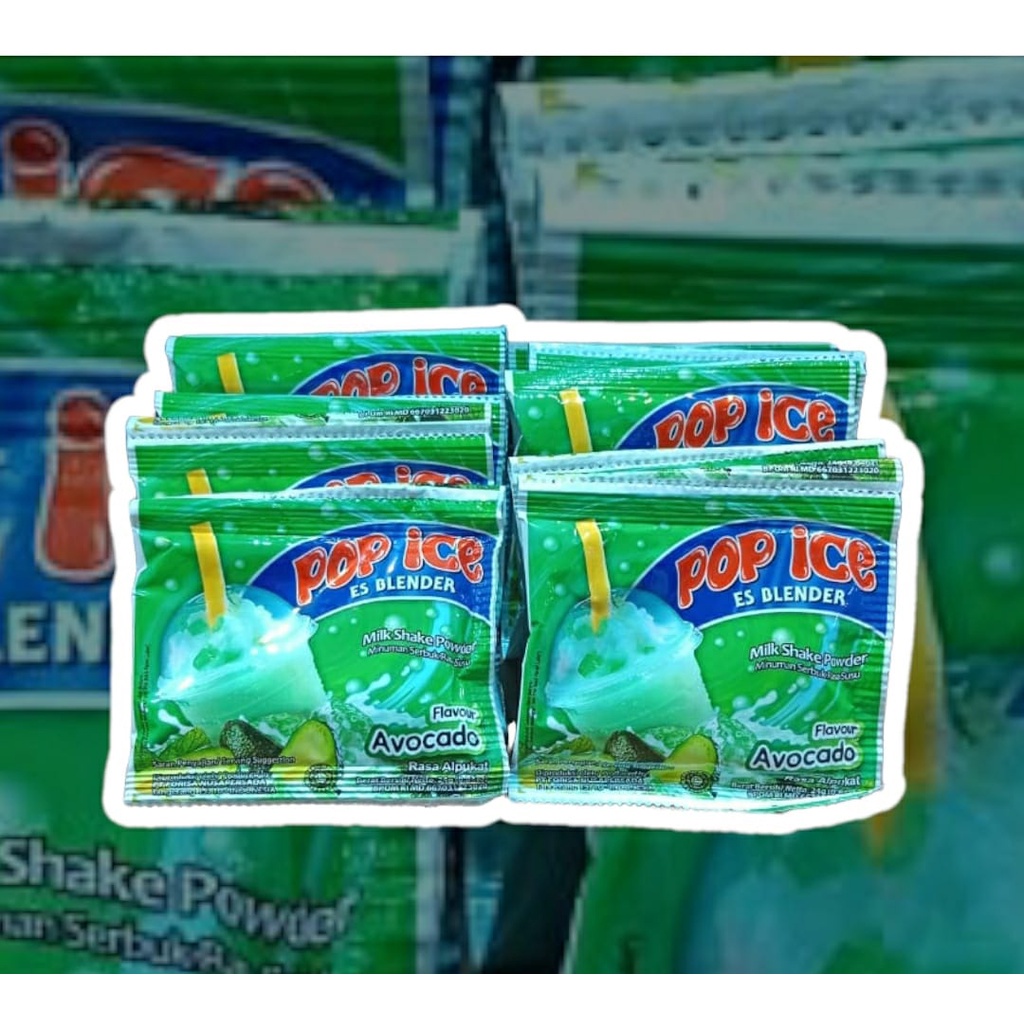 Jual MINUMAN POP ICE 25 GRAM TERLENGKAP SACHET ES BLENDER ECERAN ALL ...