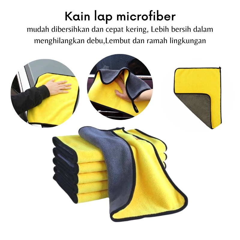 Jual IMP A102 - KAIN LAP KUNING 2 SISI MICROFIBER / KAIN LAP MOBIL ...