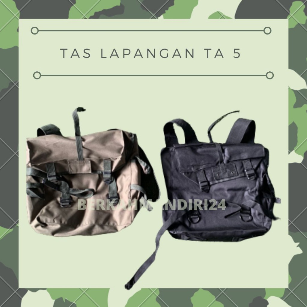 Jual Tas Lapangan T45 Ransel Tempur Backpack Army Hitam Standar TNI Militer | Shopee Indonesia