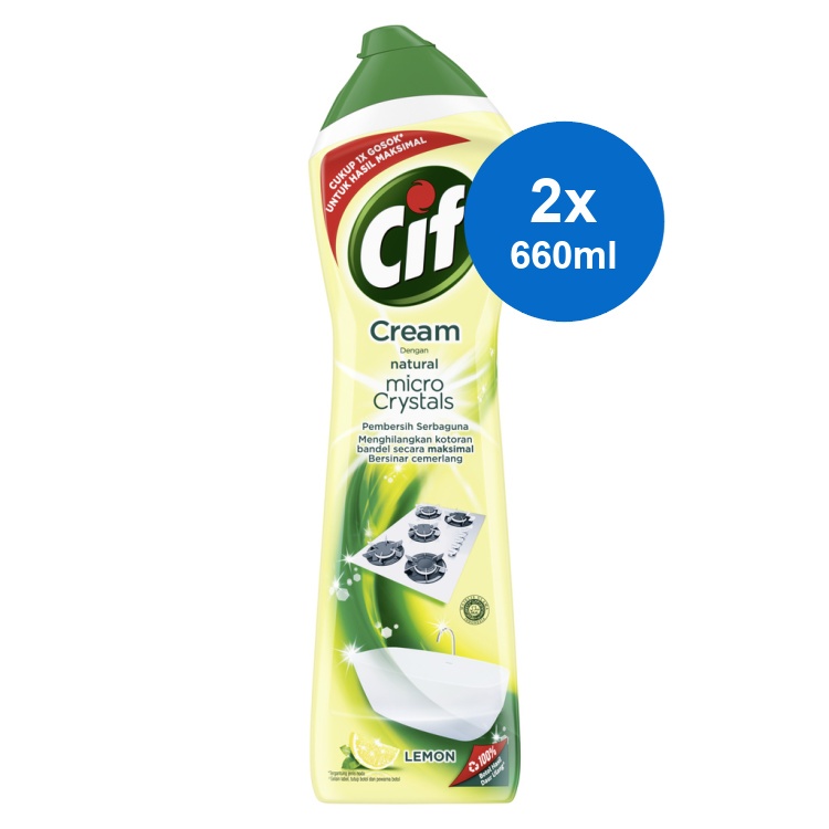 Jual Cif Cream Lemon New 2 x 660 ml | Shopee Indonesia