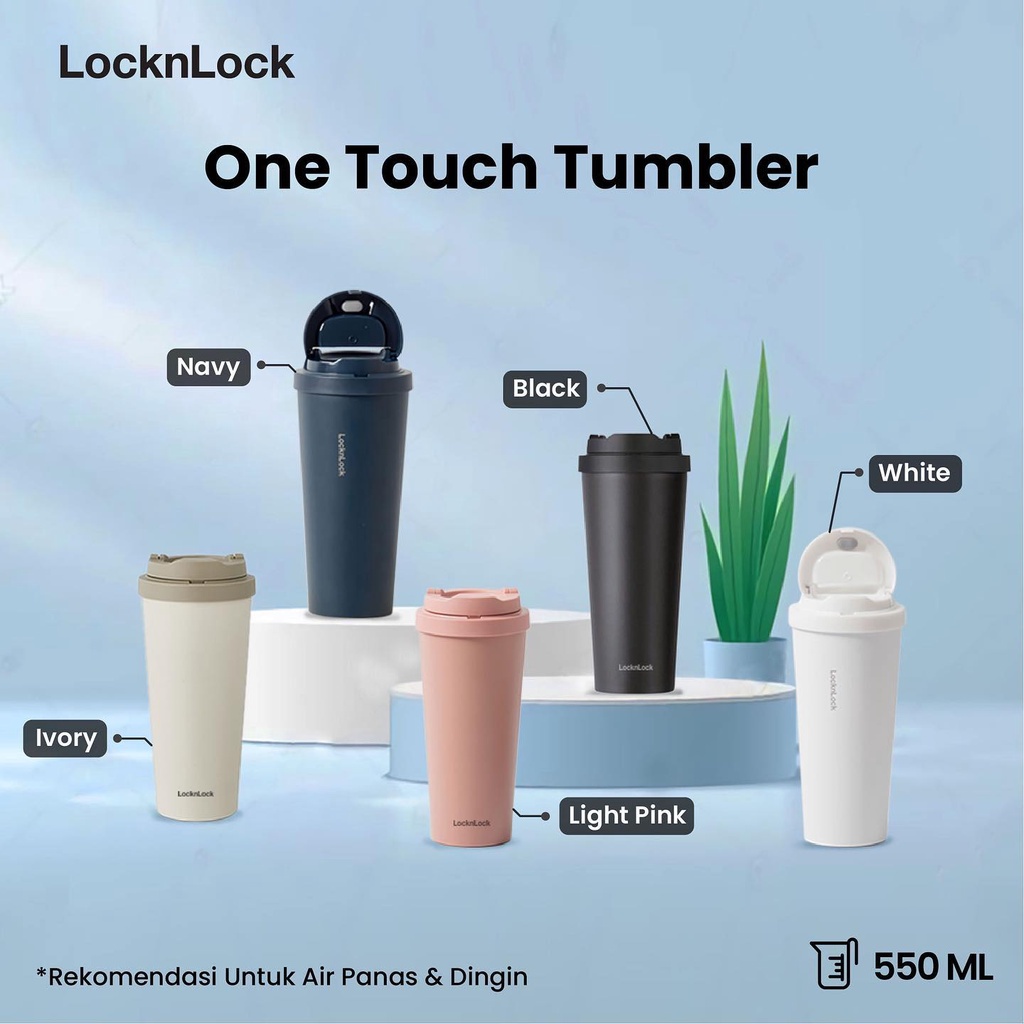 Jual Botol Air Minum Energetic One ClipTouch Tumbler 550ml Lock LHC3249 ...
