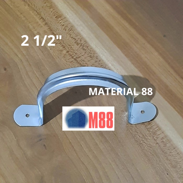 Jual Klem Omega 2 1/2 inch Galvanis - Klem Besi Pipa PVC Pralon 2.5 2 ...