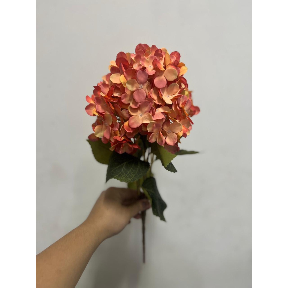 Jual 5 cabang Bunga artificial hydrangea bunga hidrangea Hortensia ...