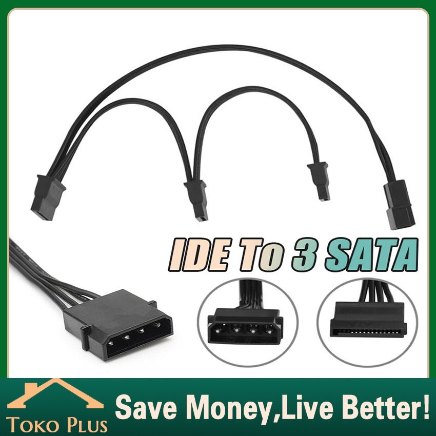 Jual Kabel Splitter Hard Drive 1 ke 3 IDE SATA untuk PC | Shopee Indonesia