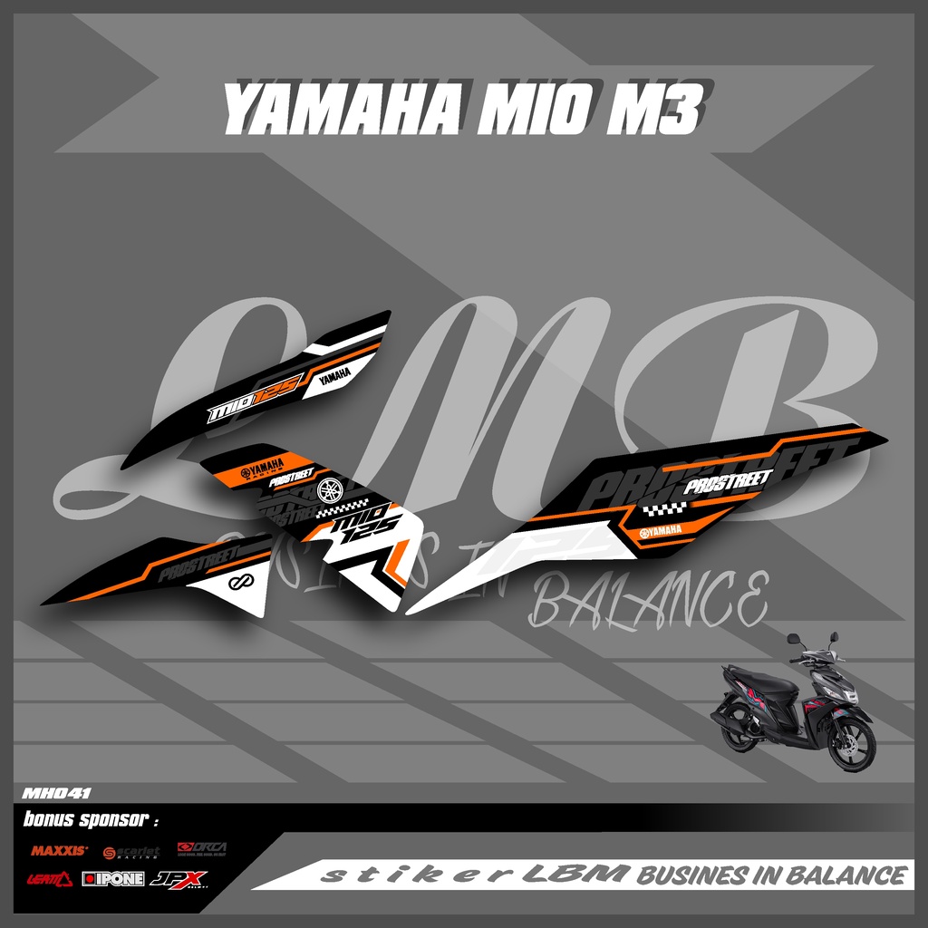 Jual Stiker Mio M3/Z Decal Striping Standar Mio M3/Z Premium Desain PROSTREET | Shopee Indonesia