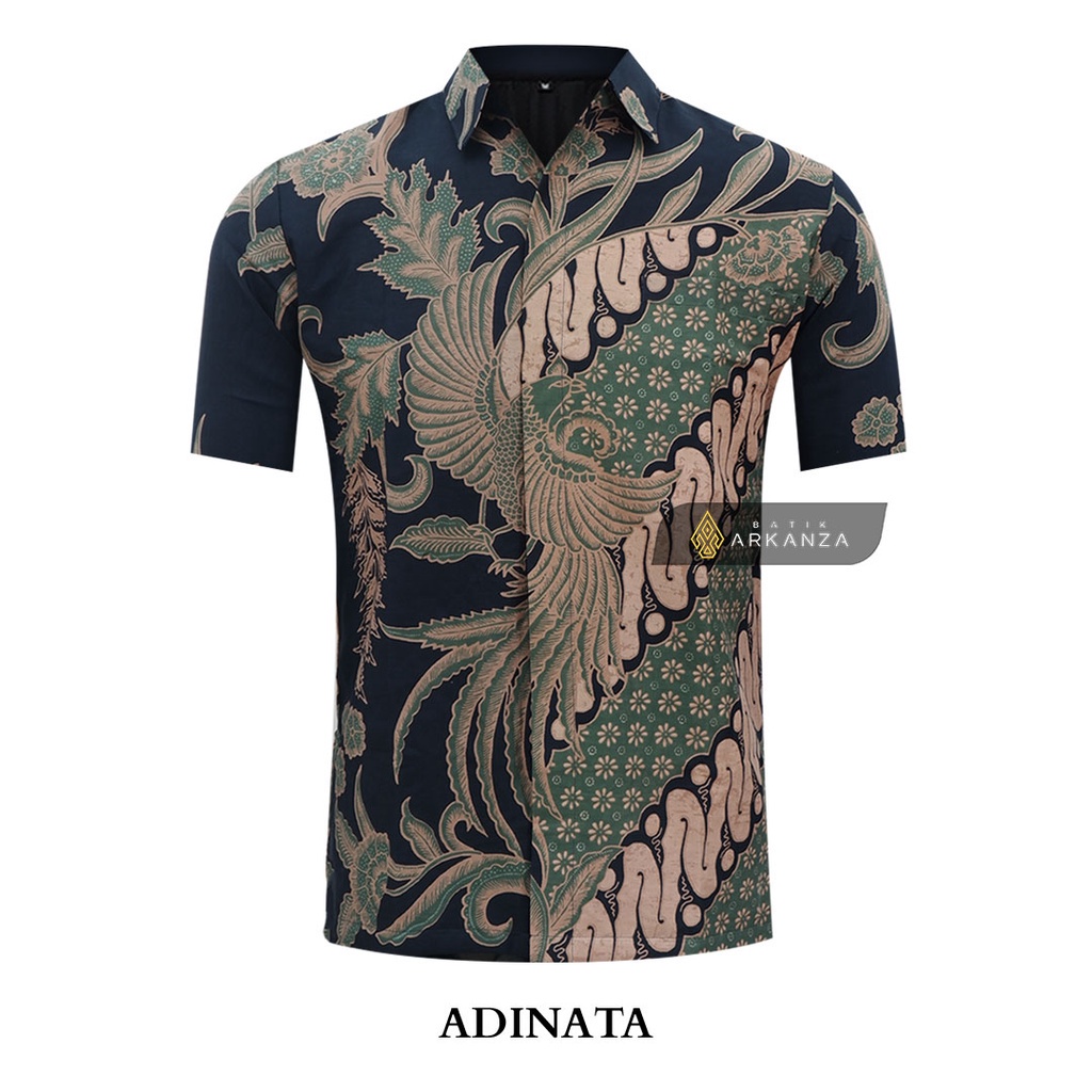 Jual ARKANZA STORE Motif ADINATA PENDEK Kemeja Batik Premium Pria Cowok ...