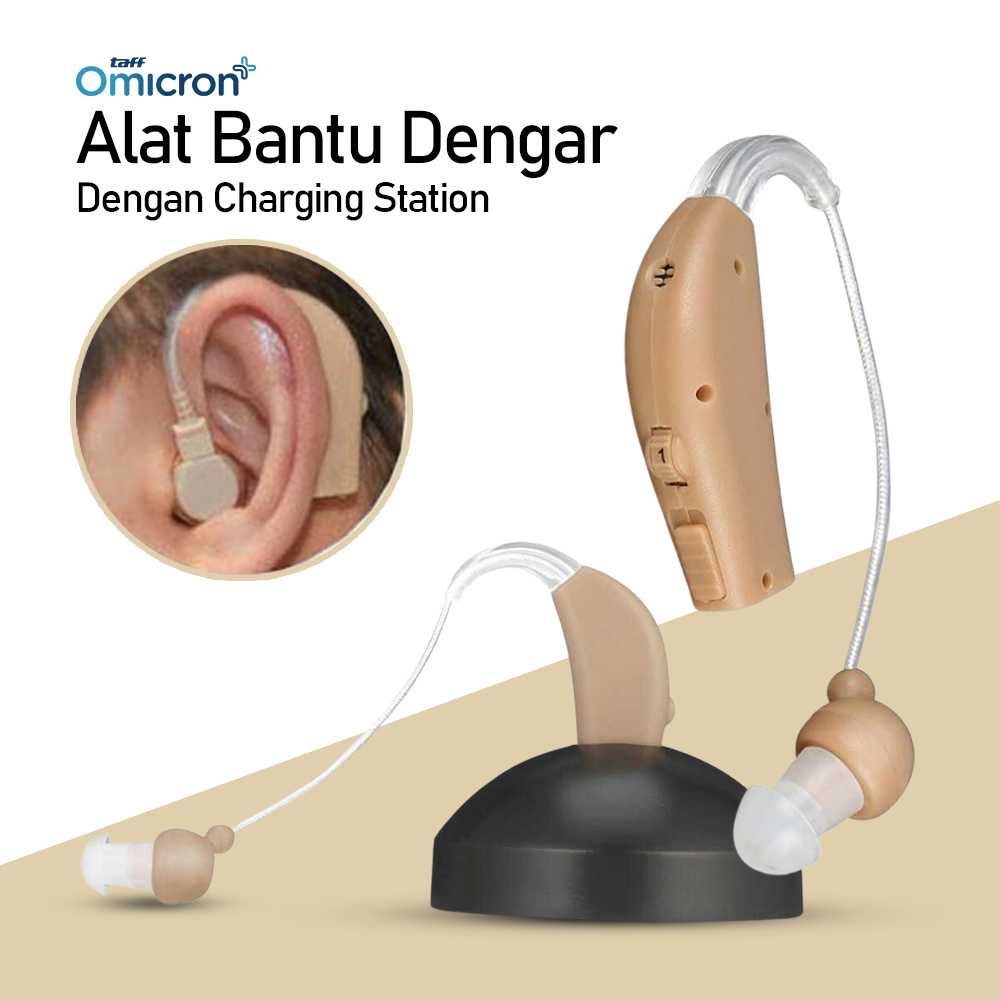 Jual Taff Omicron Alat Bantu Dengar Hearing Aid Charging Station BTE Pendengaran Telinga Tuli ...