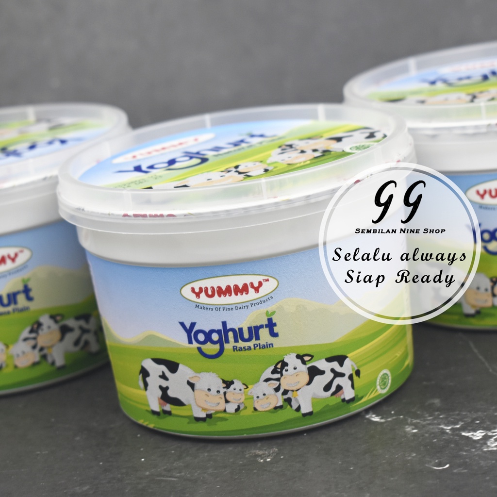 Jual YUMMY YOGHURT NATURAL PLAIN 500 Gram No Sugar Yogurt Yumi Yumy ...