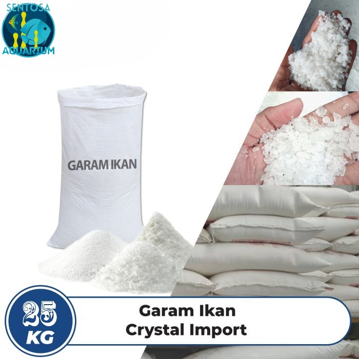 Jual Garam Ikan Karungan Garam Kristal 25 KG Putih Bersih Berkualitas ...