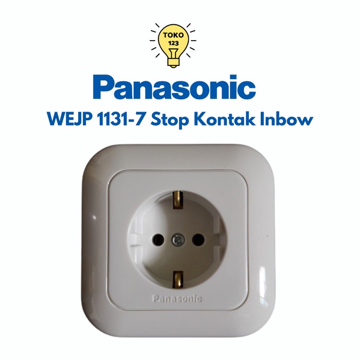 Jual PANASONIC WEJP 1131-7 Stop Kontak Inbow IB Colokan Single Tanam ...
