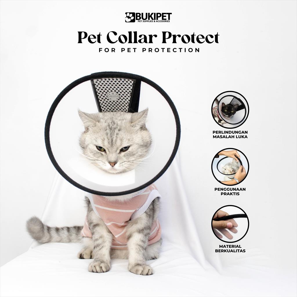 Jual Collar kucing pelindung leher - BUKIPET PET COLLAR PROTECTION ...