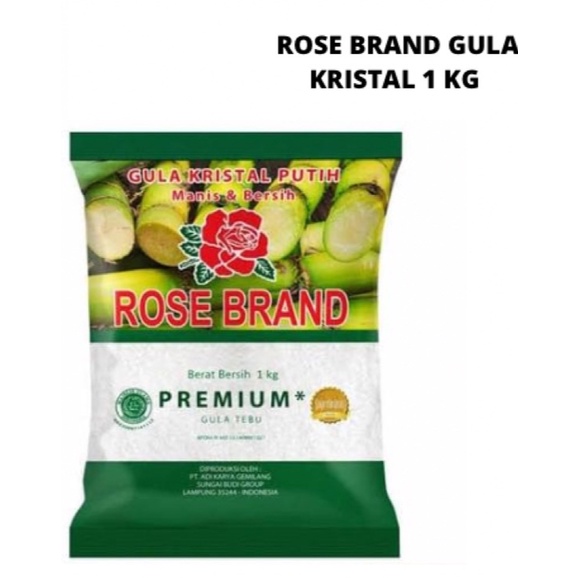Jual Rose Brand Gula Pasir Gula Kristal 1 Kg | Shopee Indonesia