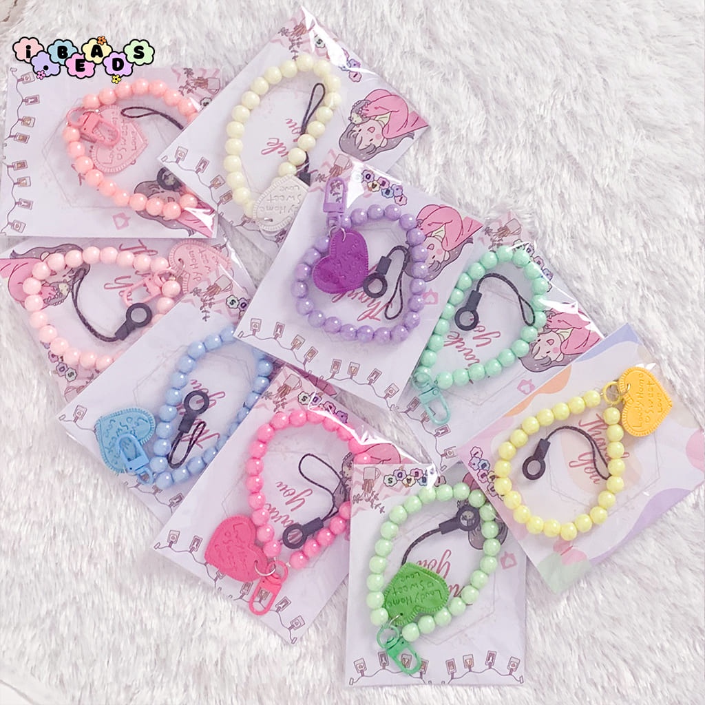 Jual I.Case_Store Beads Strap Gantungan Handphone Lovely Home Sweet ...