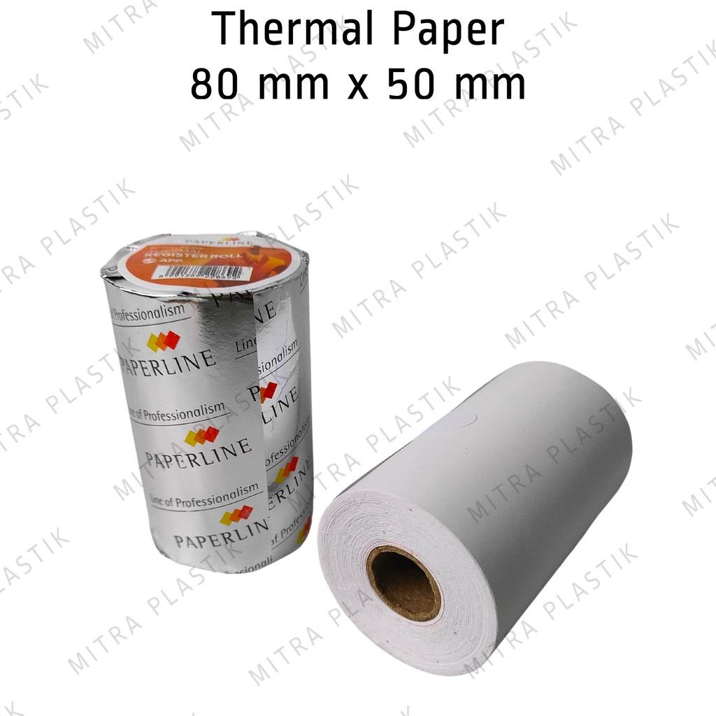 Jual Kertas Struk Thermal Paper Roll 80x50 Kasir EDC Termal Mini ...