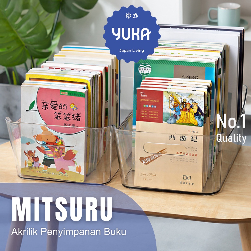 Jual 【YUKA】MITSURU Penyimpanan Buku Majalah Minimalis Akrilik Kotak ...