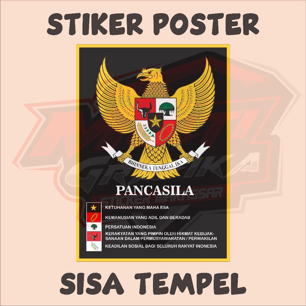 Jual POster Garuda Pancasila hitam putih | Shopee Indonesia