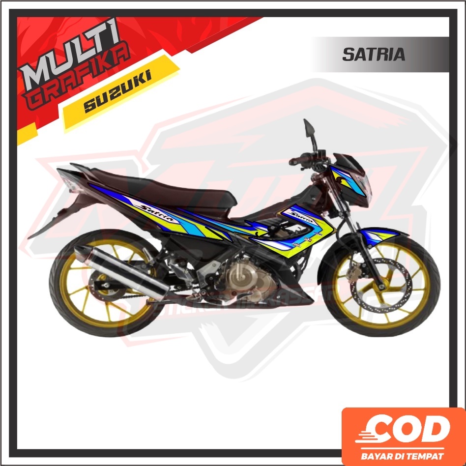 Jual Stiker Striping Dekal Motor SUZUKI SATRIA FU Series A, Decal ...