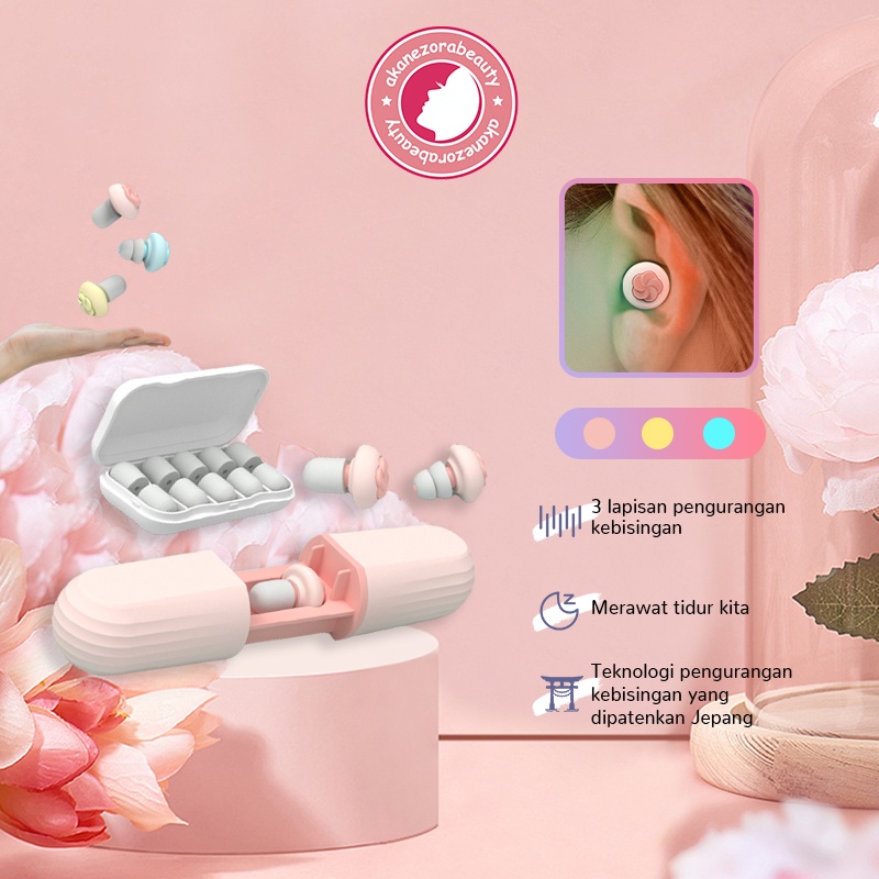 Jual Penutup Telinga Ear Plug Pelindung Penyumbat Kuping Peredam Suara Safety EarPlug/tidur ...