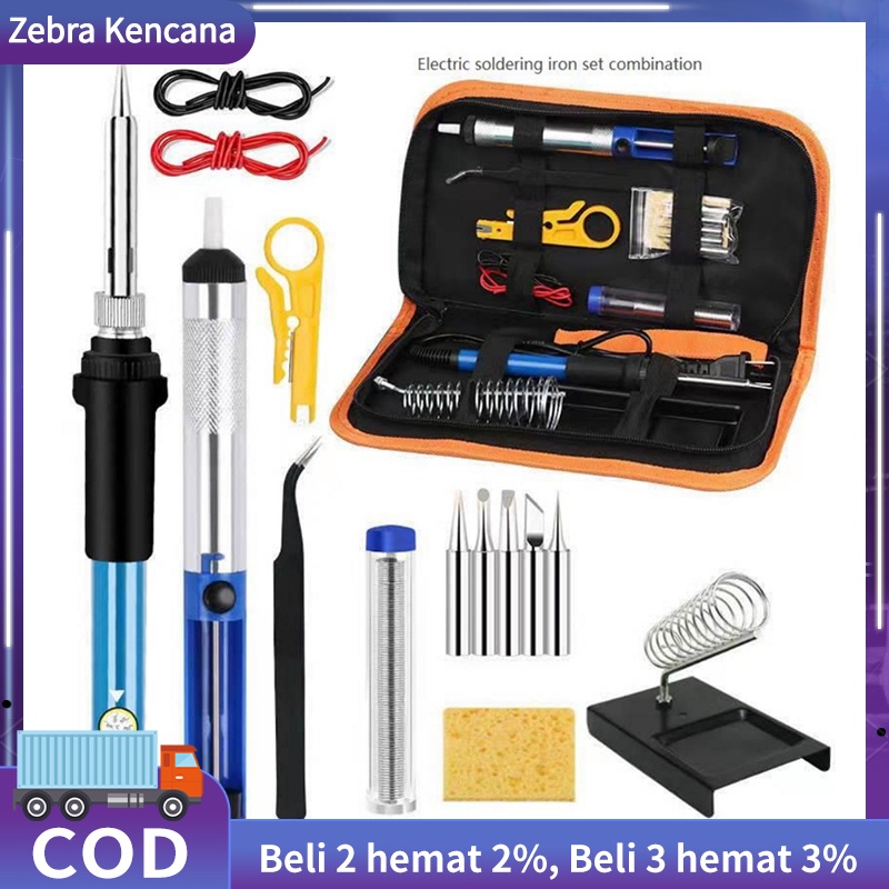 Jual Solder Listrik 60 Watt Murah Paket Penyedot Penghisap Timah Set Kit Lengkap Komplit Station ...