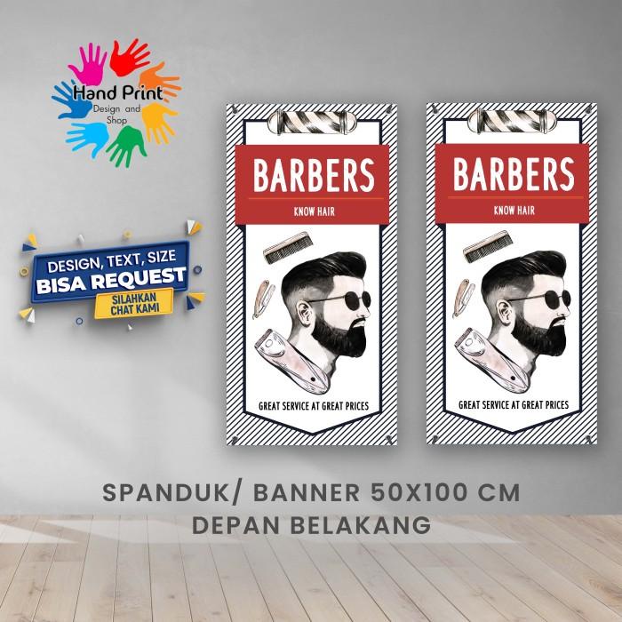 Jual SPANDUK BANNER Barbershop Cukur Pangkas Rambut B Satu Pasang ...