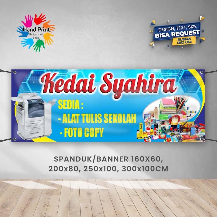 Jual SPANDUK BANNER Toko ATK Warung B Ukuran 300x100 CM | Shopee Indonesia
