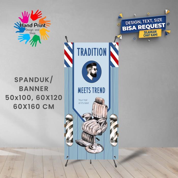 Jual SPANDUK BANNER Barbershop Cukur Pangkas Rambut B 60x160 CM ...