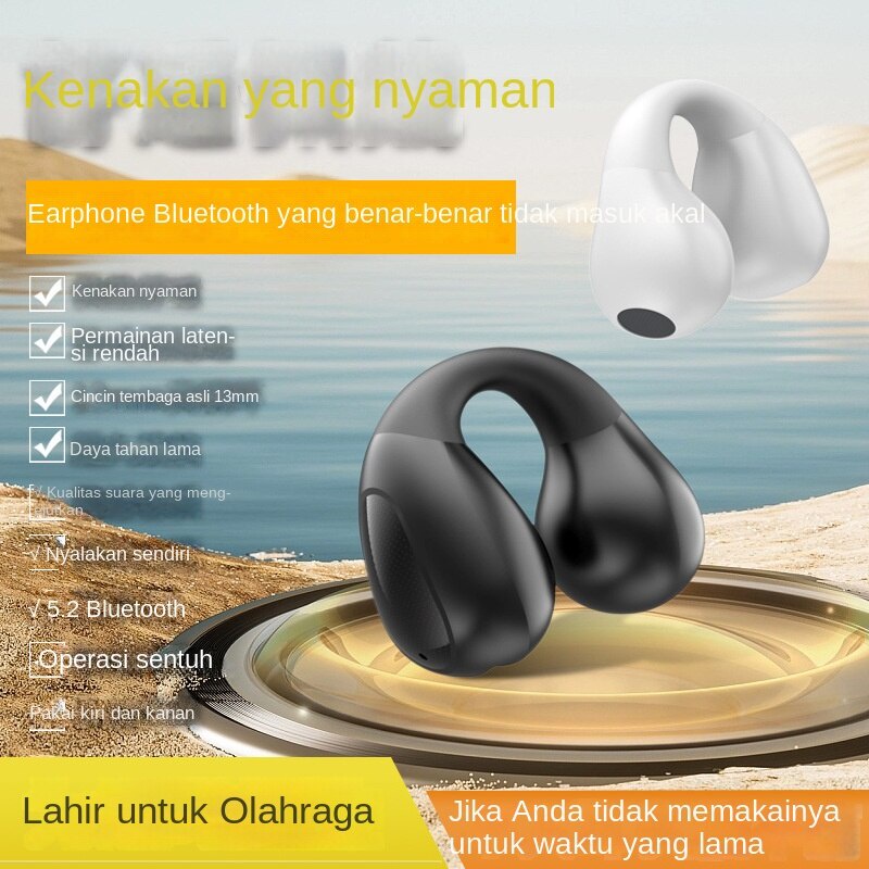 Jual ★Headset Bluetooth Telinga Tunggal Klip Populer Tidak Terlihat ...