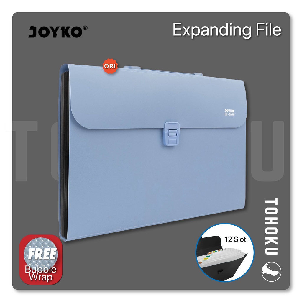 Jual Joyko Expanding File Map Harmonika Joyko EF-2638 Folio 12 Pocket ...