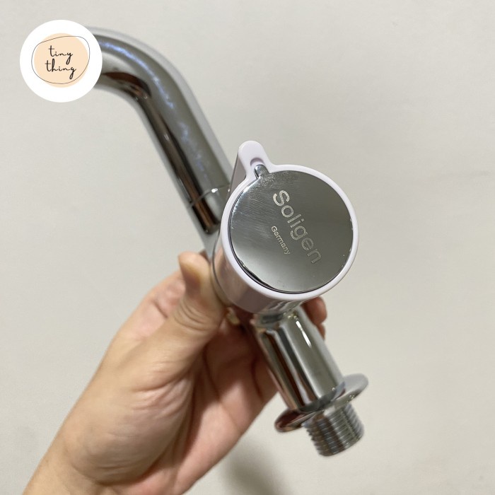Jual Keran Kran Air Tembok Soligen Leher Panjang 1/2 Inch Gagang Putih ...