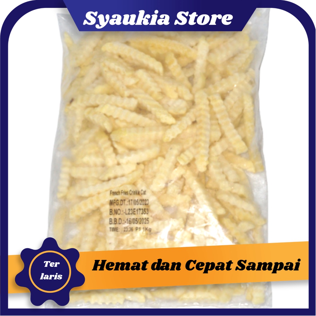 Jual Kentang Frozen 1 Kg Bentuk Crincle Cut | Shopee Indonesia