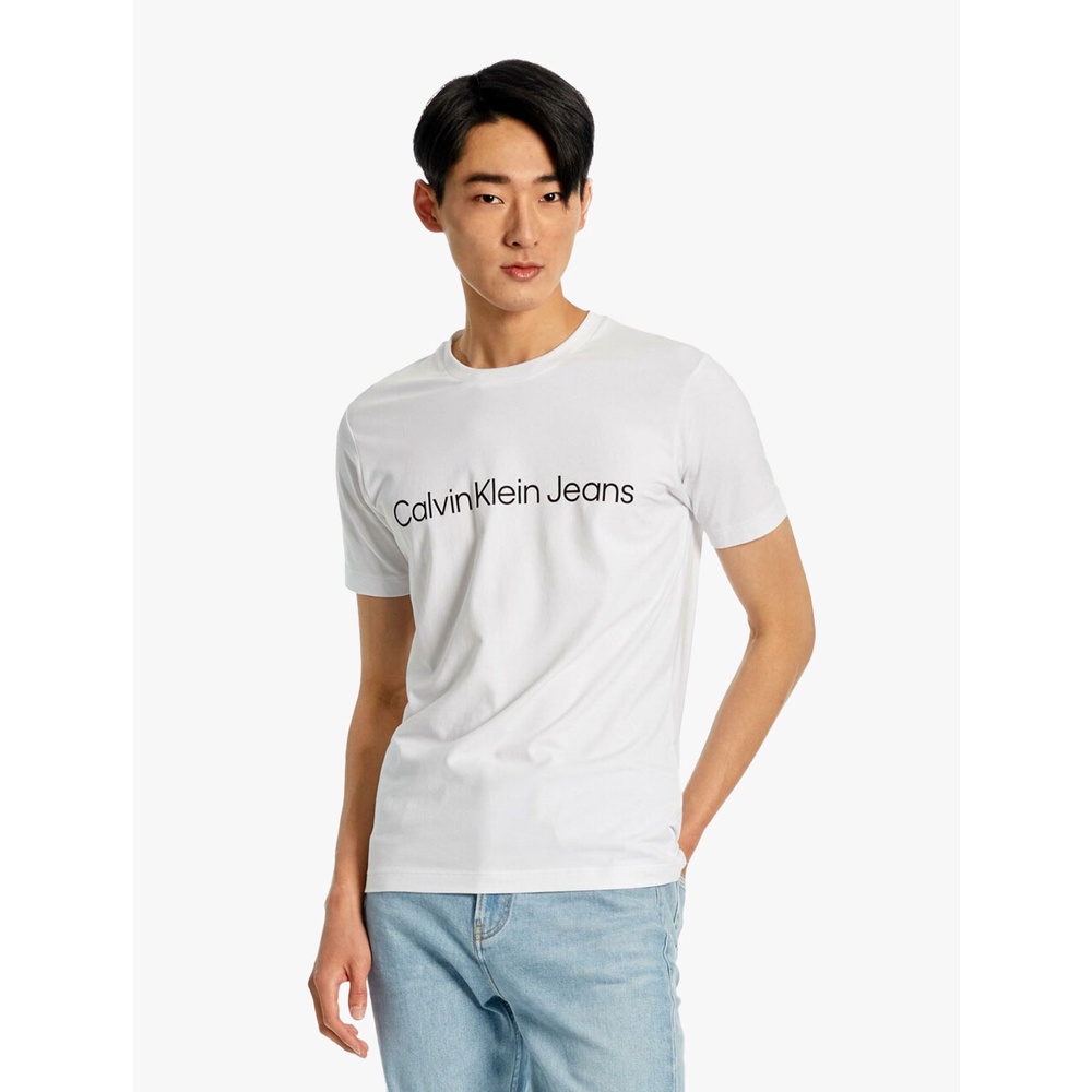 Jual CALVIN KLEIN JEANS - KAOS PRIA - INSTITUTIONAL LOGO SLIM TEE | Shopee Indonesia