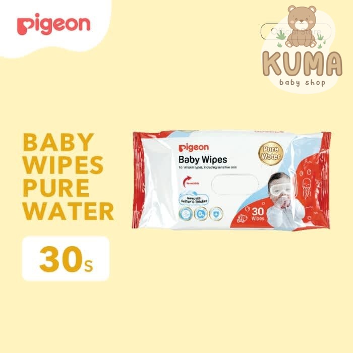 Jual PIGEON Baby Wipes Pure Water - 30 Sheets | Tisu Basah Bayi ...