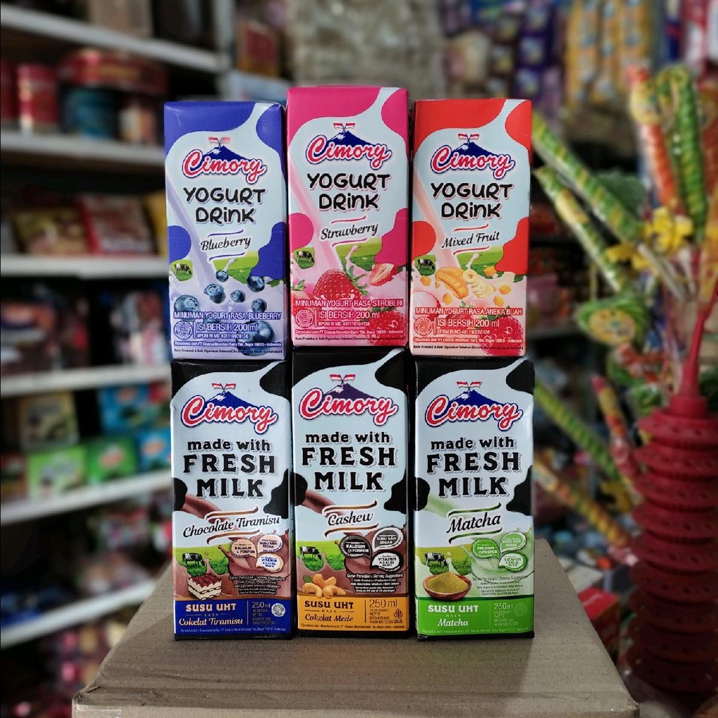 Jual (6pcs) PAKET CIMORY Fresh Milk 250ml + Yogurt Drink 200ml | Shopee ...