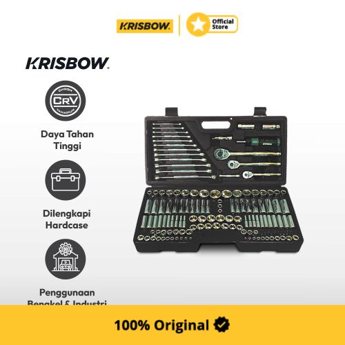 Jual Krisbow Kunci Sok Socket Set Sq 1/4-1/2 Inchi 123 Pcs Lrsos2 ...