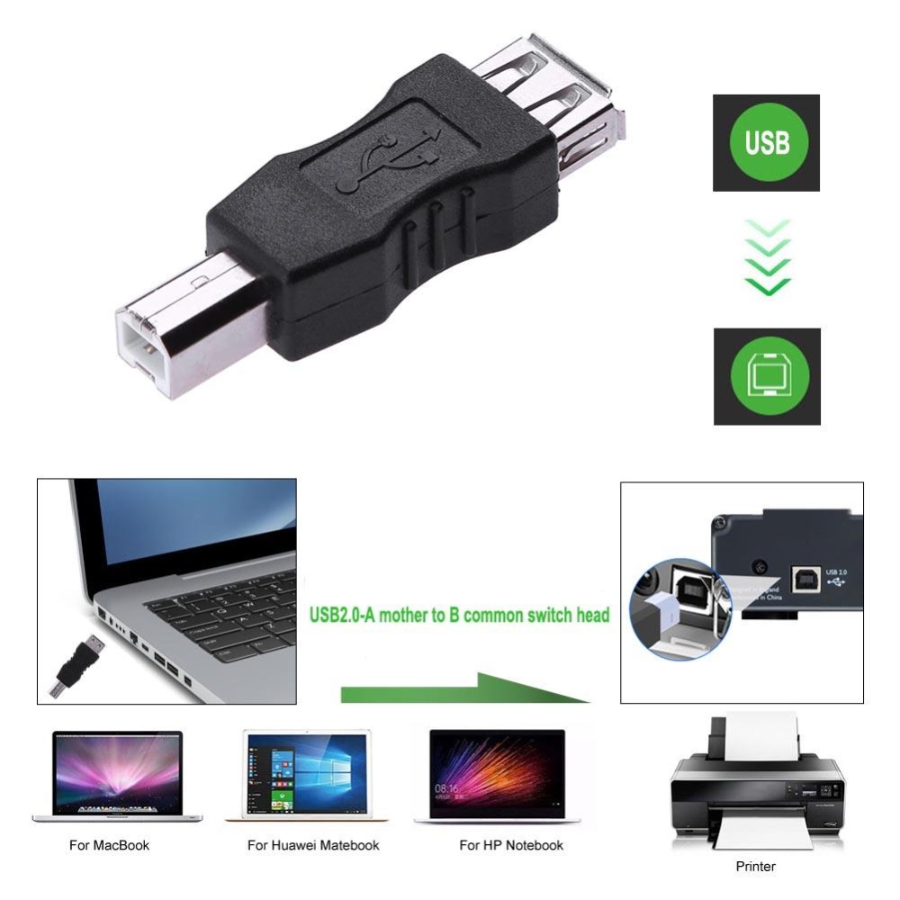 Jual Nippy USB 2.0 FEMALE untuk B Male Konektor Adaptor AF untuk BM ...