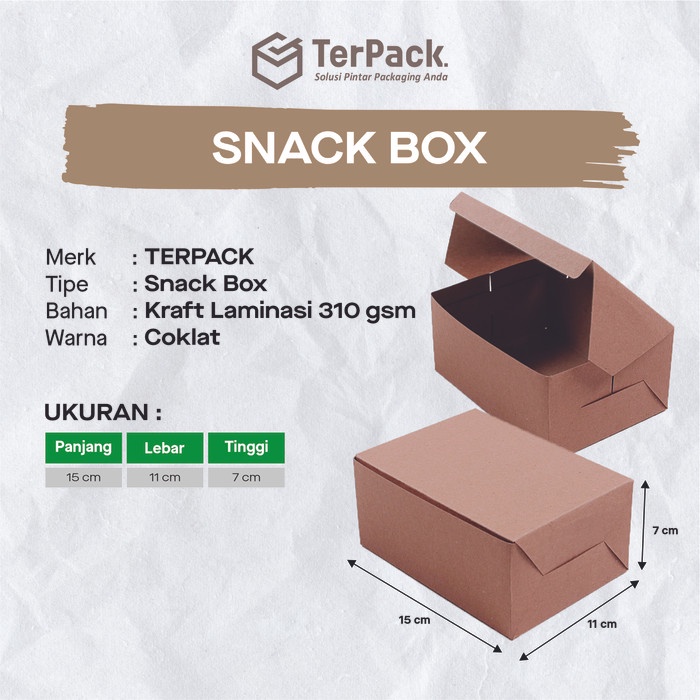 Jual Dus Snack Box Kraft Dus Ayam Goreng TERPACK Box Fried Chicken ...