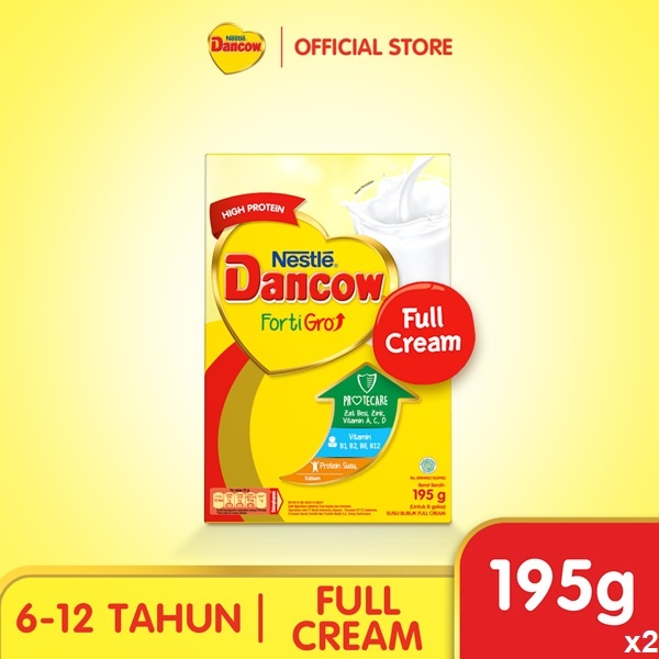 Jual DANCOW Fortigro Susu Bubuk Susu Anak Full Cream 195g x 2 | Shopee Indonesia