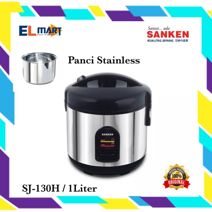 Jual Sanken Magic Com Rice Cooker Stainless 1L Penanak Nasi 6in1 SJ ...