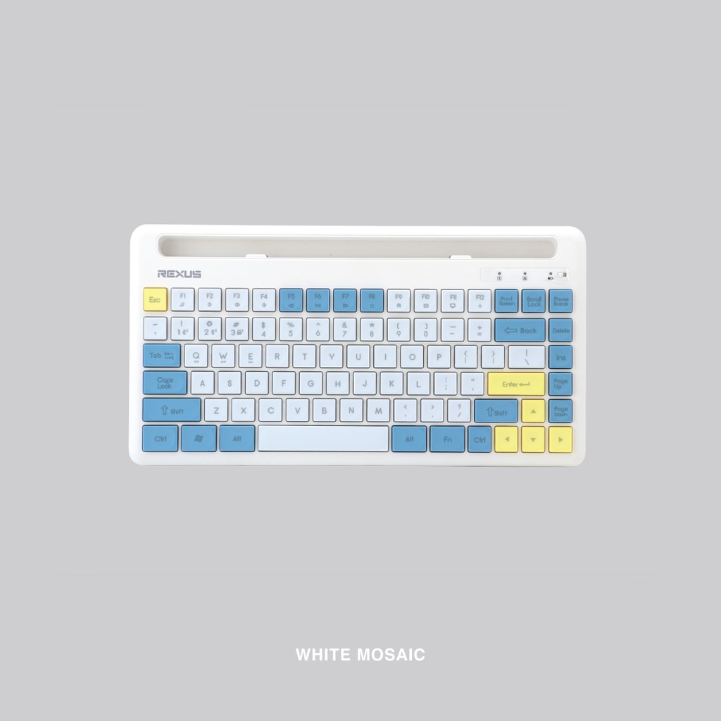 Jual Rexus Keyboard Dual Connection Mosaic KB01 | Shopee Indonesia
