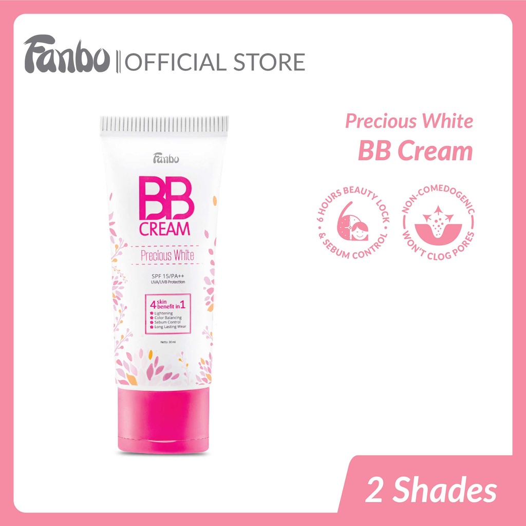 Jual FANBO PRECIOUS WHITE BB CREAM SPF 15 PA++ | Shopee Indonesia