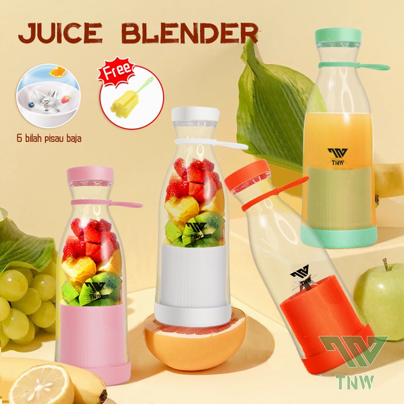 Jual TNW Juicer Blender Portabel Mini Blender Buah Pisau 6 Juicer Botol ...